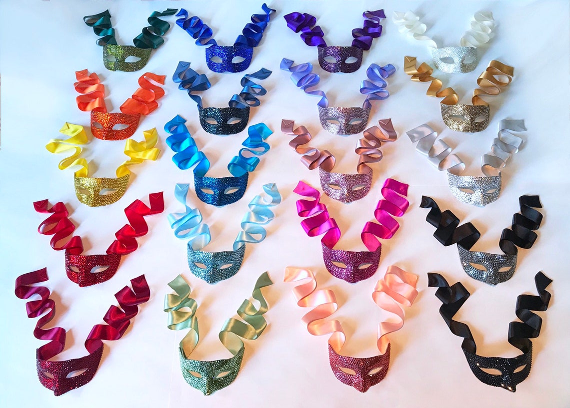 Ruby Red Swarovski Crystal Masquerade Mask - Etsy