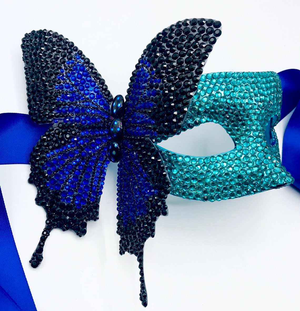 Royal Swallowtail Butterfly Crystallized Masquerade Mask - Etsy