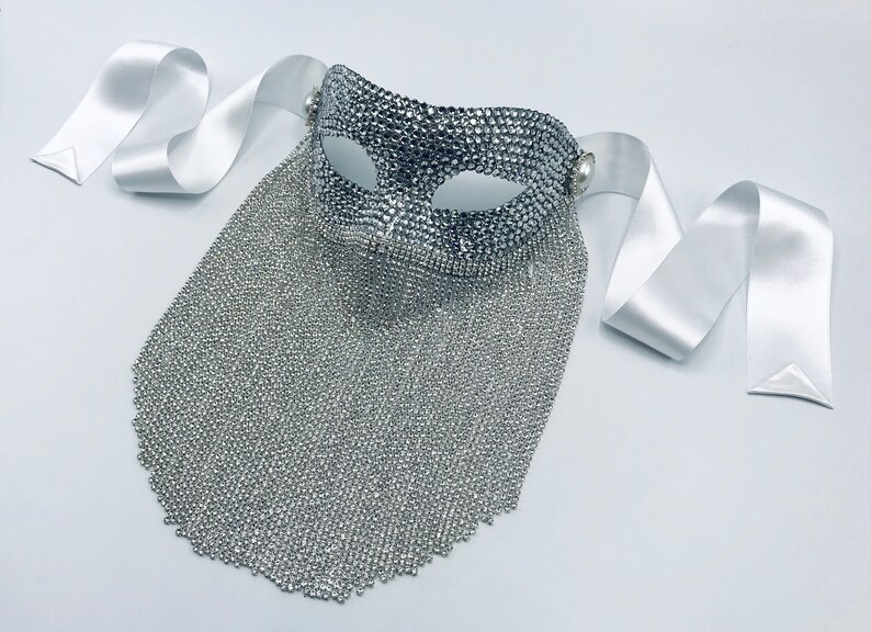 Diamond Sky Veiled Swarovski Crystal Masquerade Mask - Etsy