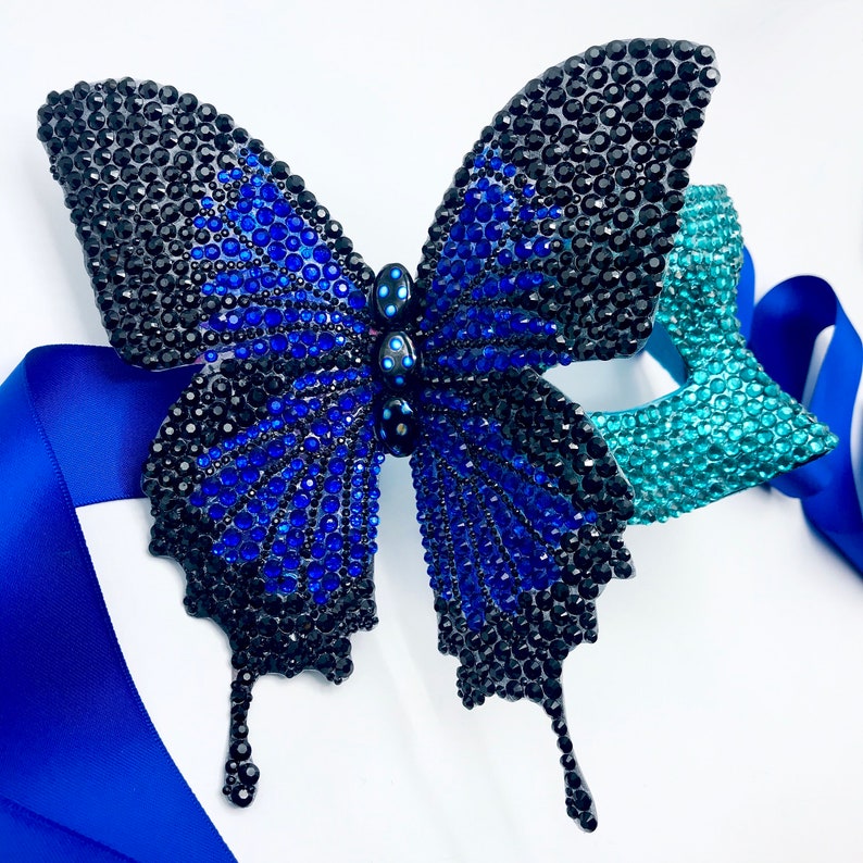 Royal Swallowtail Butterfly Crystallized Masquerade Mask - Etsy