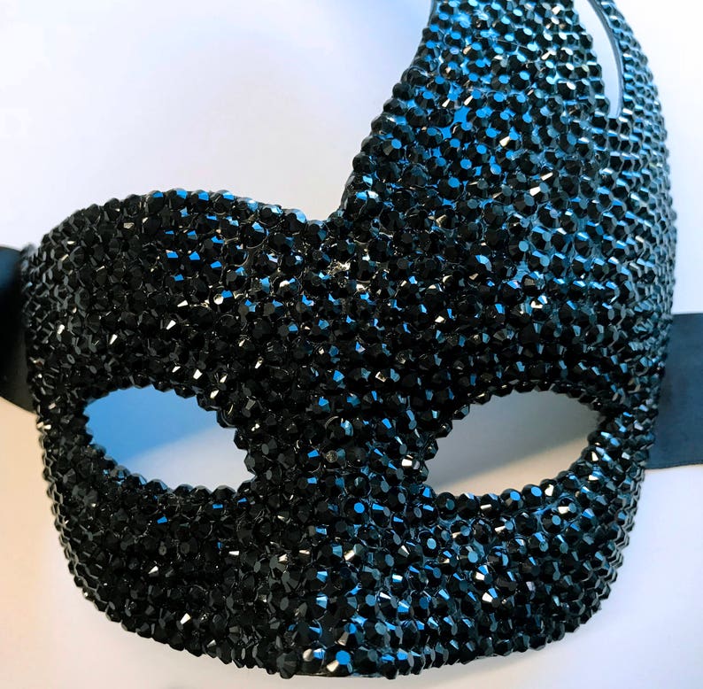 Onyx Flame Masquerade Mask - Etsy