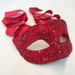 Ruby Red Swarovski Crystal Masquerade Mask - Etsy