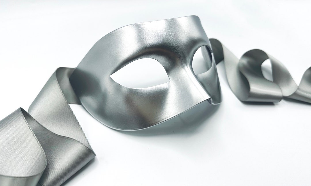 Silver Slide Men's Venetian Masquerade Mask - Etsy