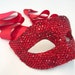 Ruby Red Swarovski Crystal Masquerade Mask - Etsy