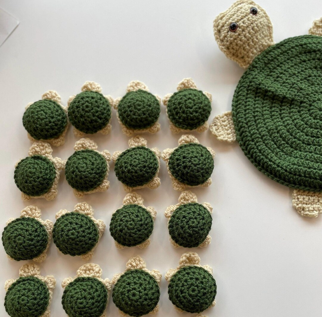Turtle Memory Game Handmade, Crochet Turtle Memory Game. - Etsy