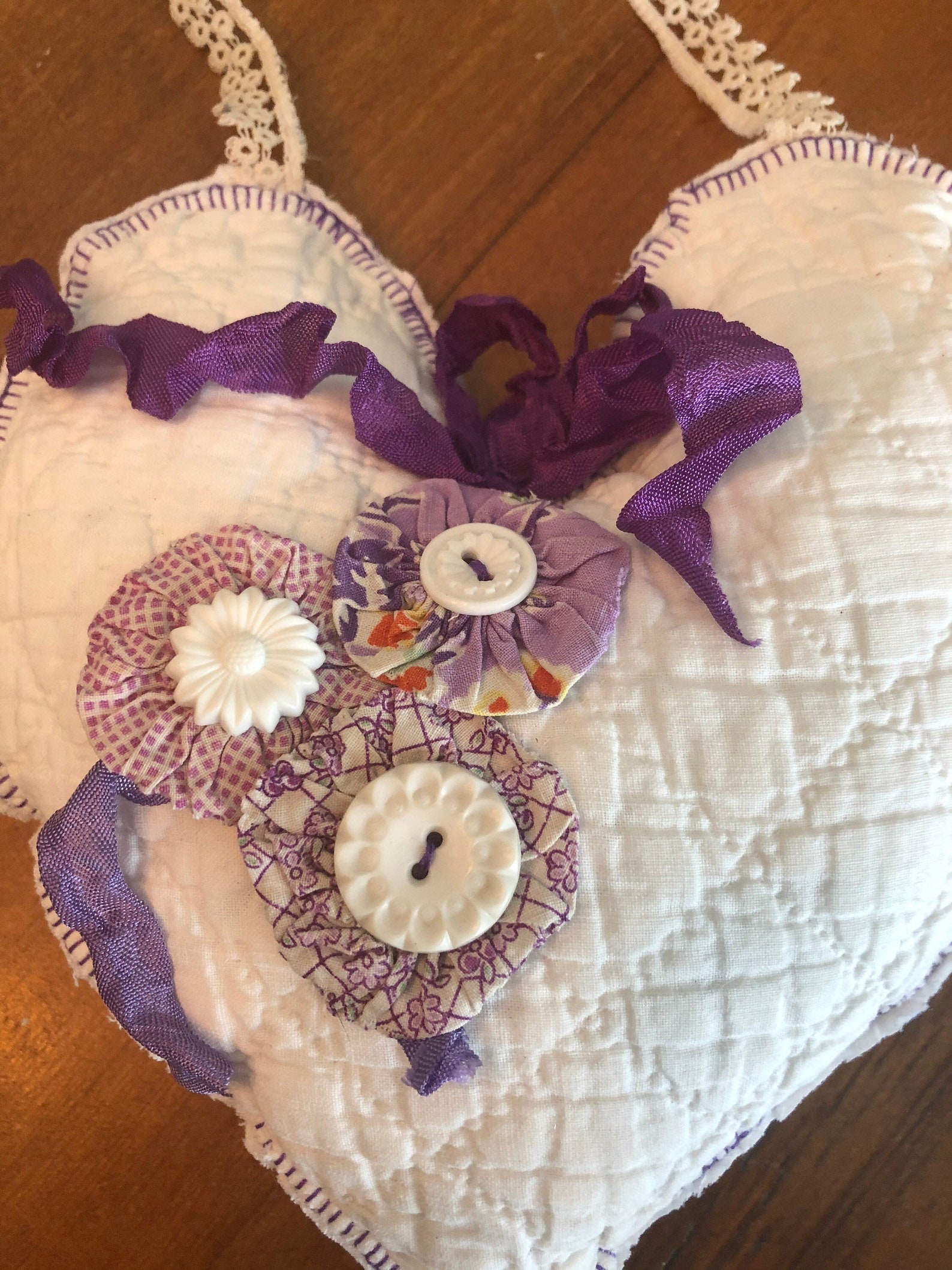 Lavender sachet pin cushion door hanger | Etsy