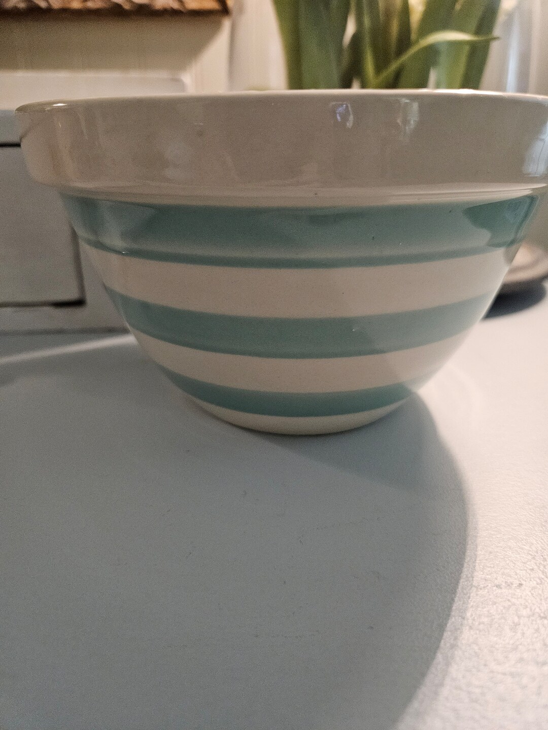 Cornishware Bowl Aqua - Etsy