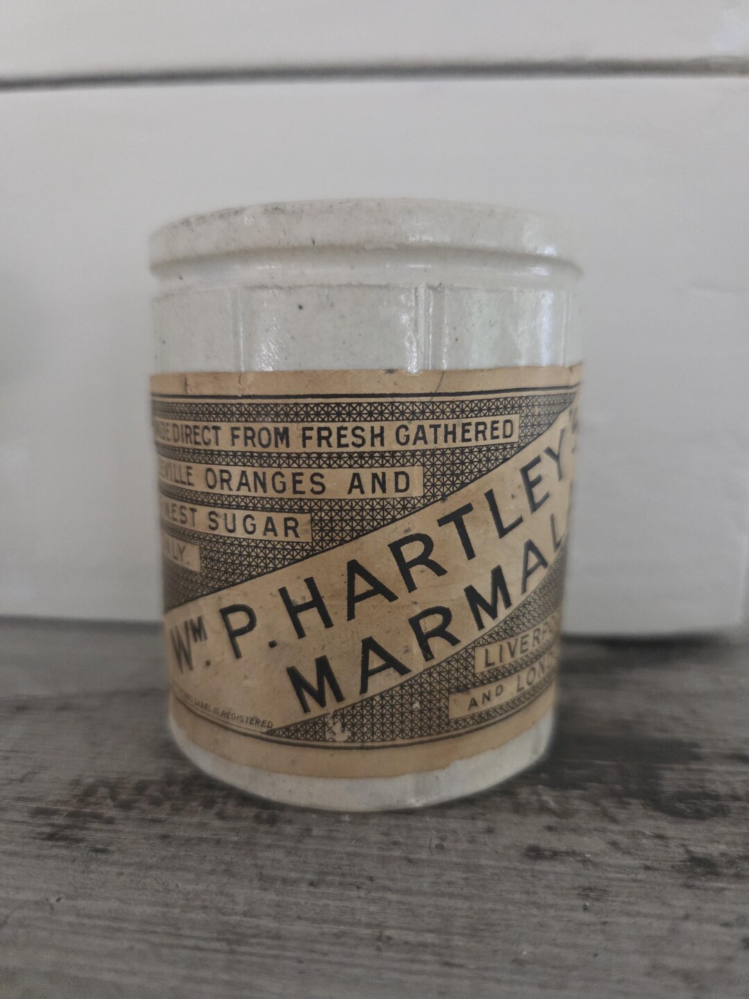 Wm. P. Hartley Marmalade Pot With Label - Etsy