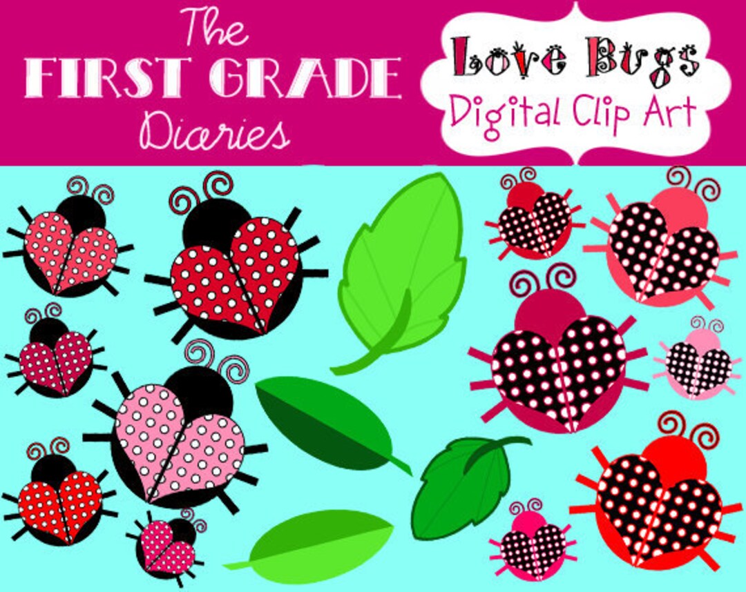 Love Bugs Valentine's Day Heart Lady Bugs--buy 2, GET 1 FREE - Etsy
