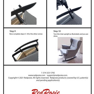 Rocker Runners Kit for IKEA Strandmon Chair | Nursery Rocking Chair ...