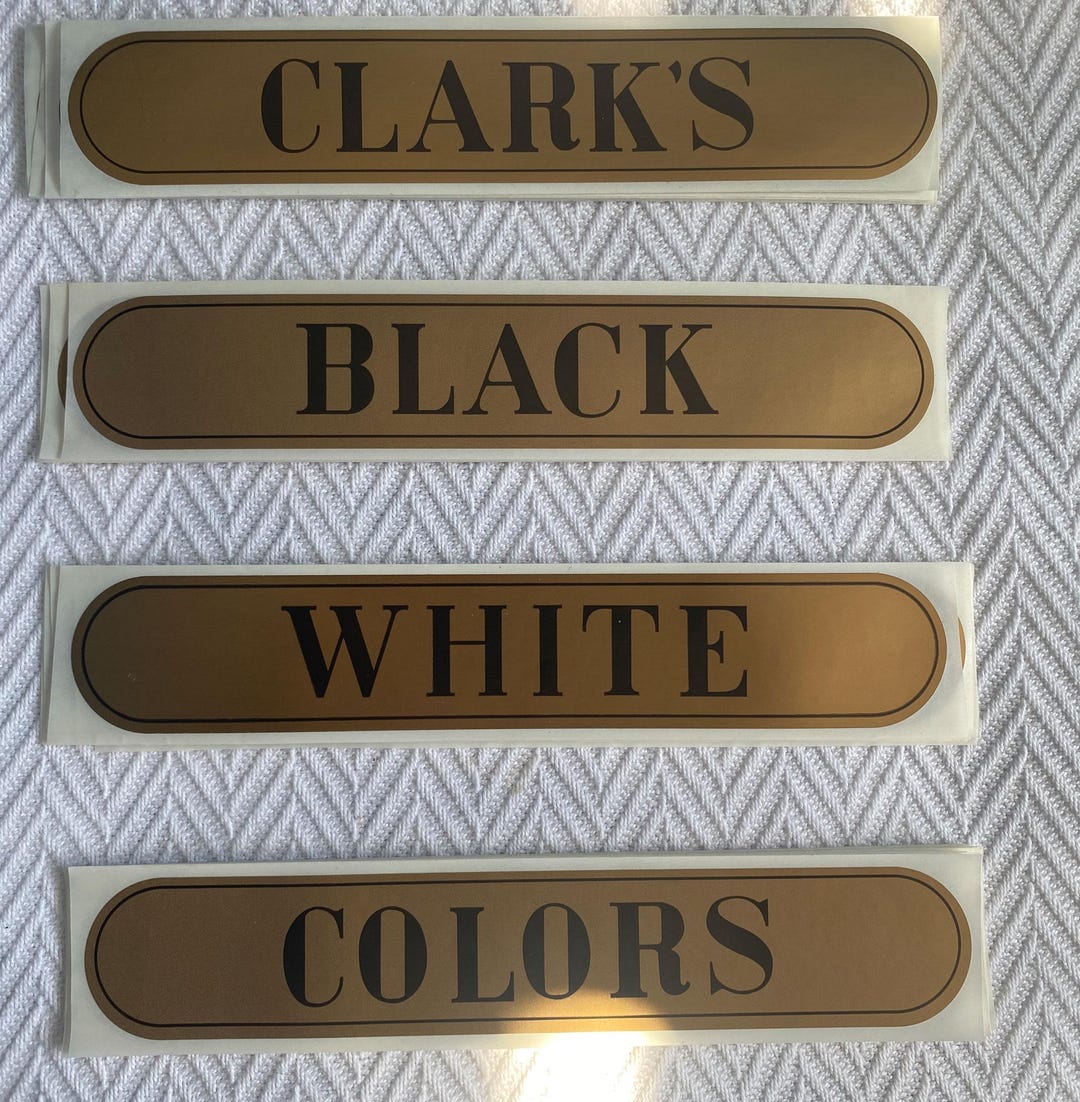 Spool Cabinet Drawer Label 4 Piece Set Clark's - Etsy