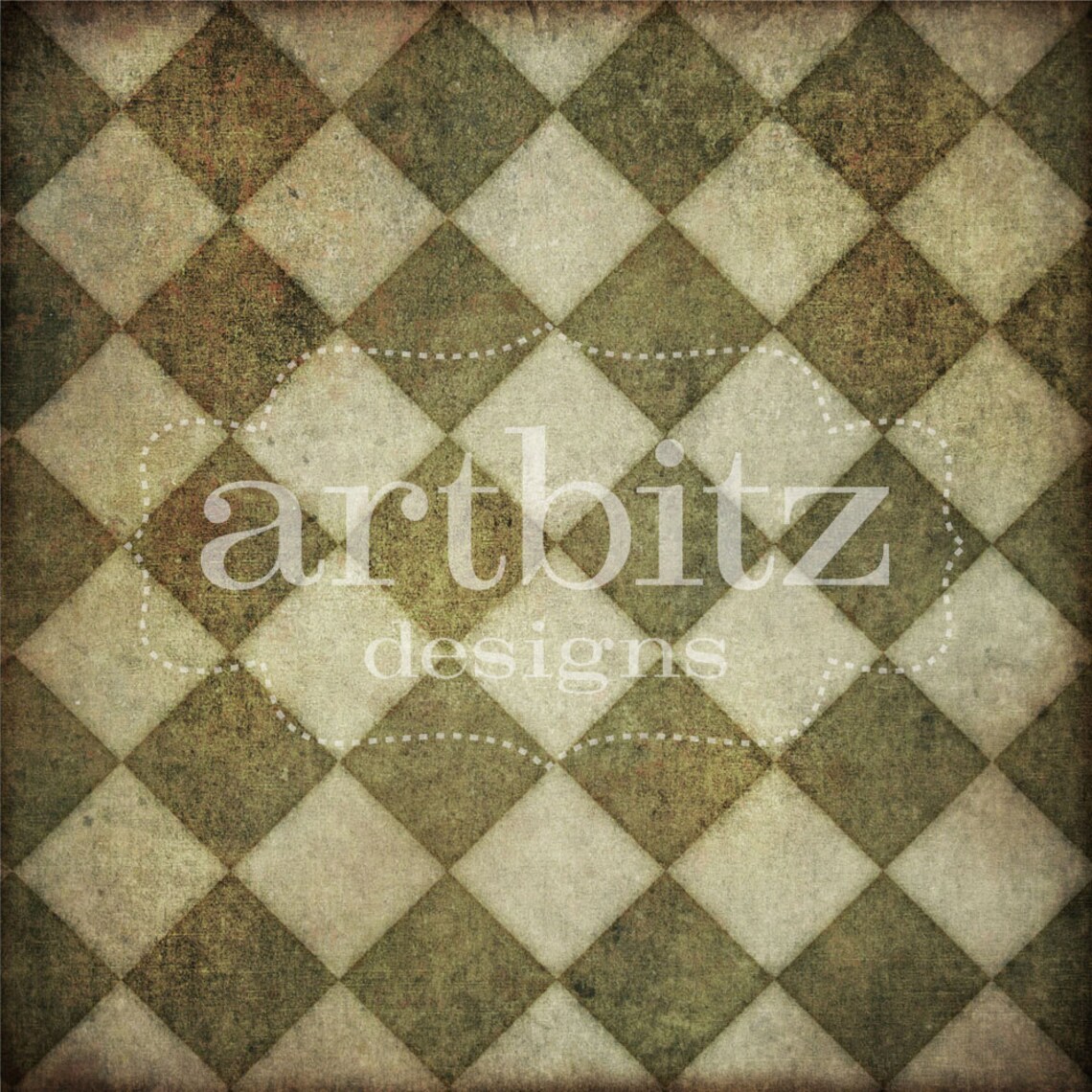 Harlequin Vol. 2, 10 Piece Distressed Digital Scrapbooking Paper Pack ...