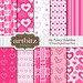 My Funny Valentine 10 Piece Digital Scrapbooking Paper Pack, 12"x12 ...