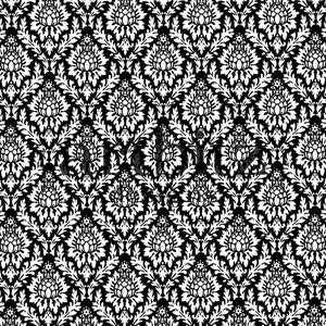 Black Tie Affair Damask 10 Piece Digital Scrapbooking Paper Pack, 12 ...