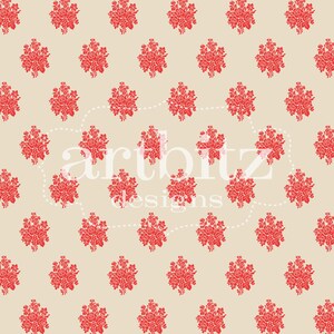 Floral Bouquet Damask 10 Piece Digital Scrapbooking Paper - Etsy