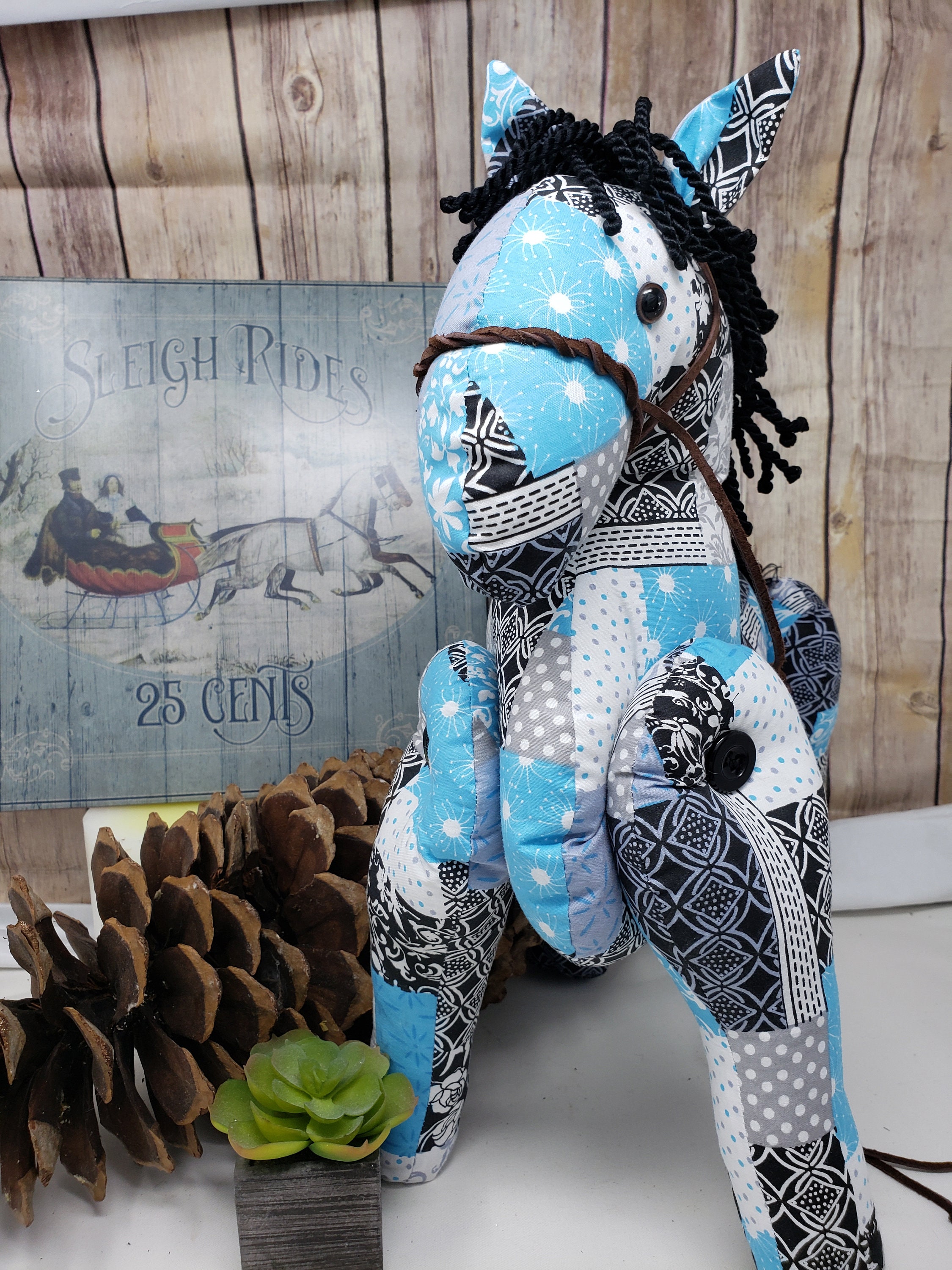 Memory Horse from your loved ones clothes. MEMORIAL keepsake | Etsy