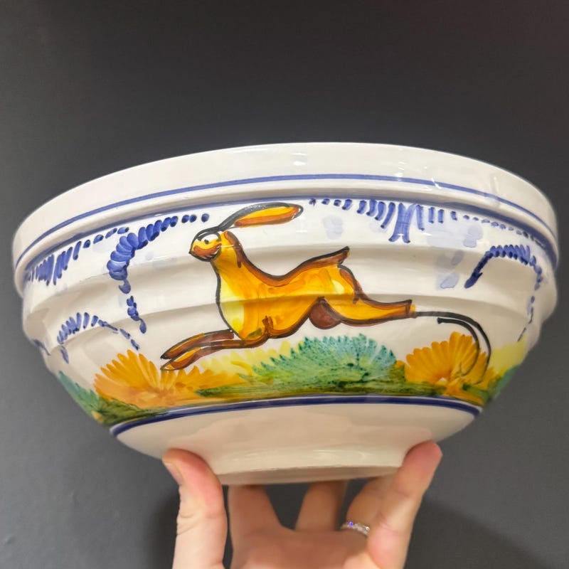 Ceramic Rabbit Bowl - Etsy