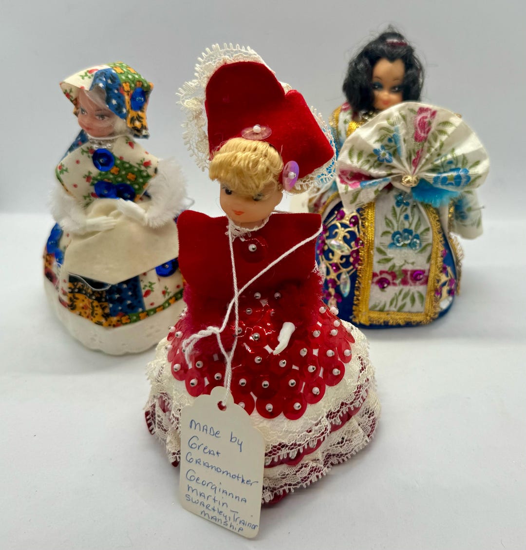 Set of 3 Vintage Handmade Figurines - Etsy
