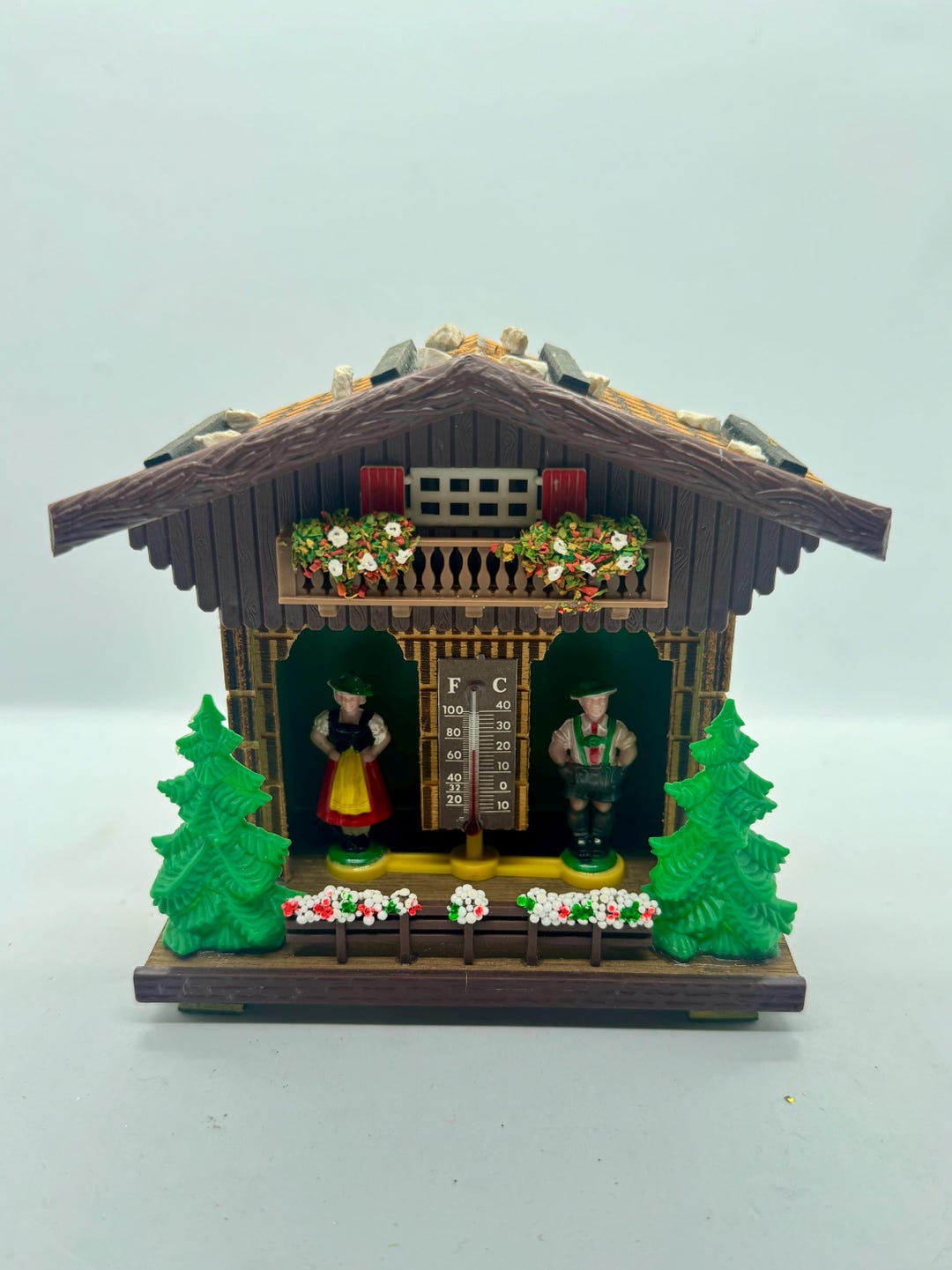 German Wooden Weather House Thermometer - Small - Etsy