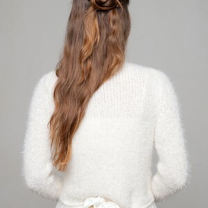 Knitting Pattern for a Fluffy Bridal Knit Cardigan for Knitting ...