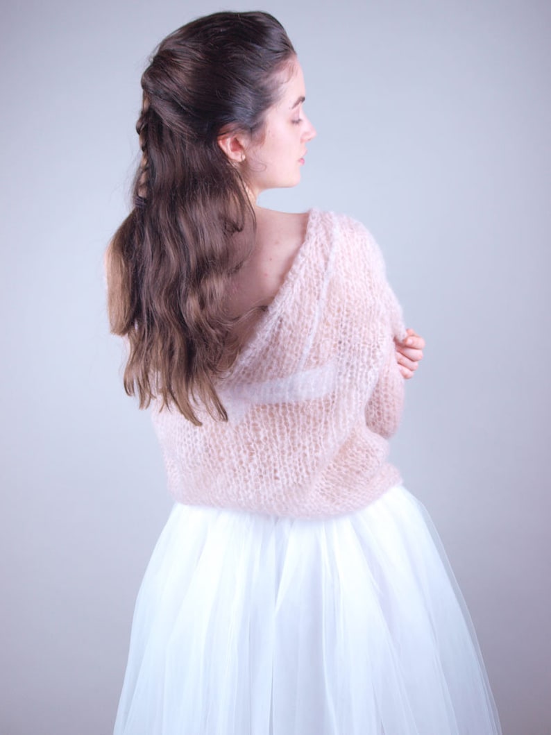 KNITTING PATTERN for a Light Bridal Knit Sweater Easy to Knit - Etsy