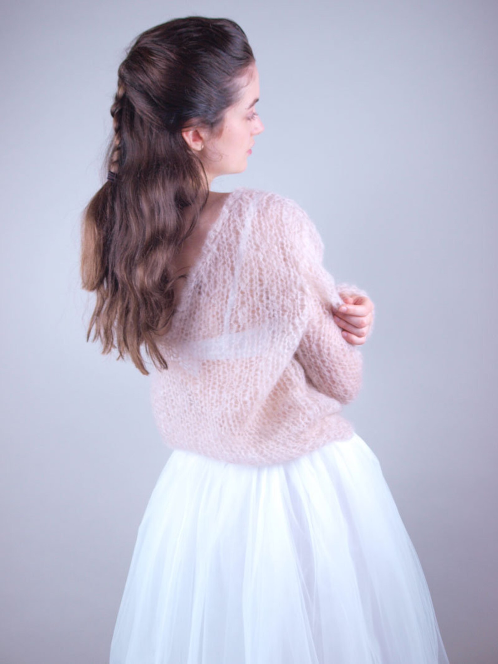 KNITTING PATTERN for a Light Bridal Knit Sweater Easy to Knit - Etsy