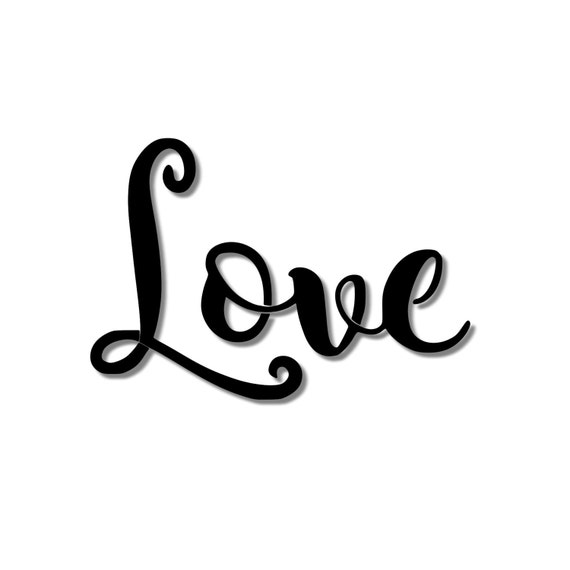The Word Love In Cursive