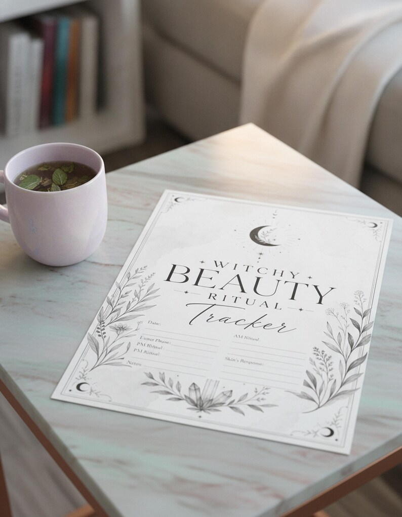 Daily Skincare Log, Routine Tracker and Self-care Planner Printable - Etsy