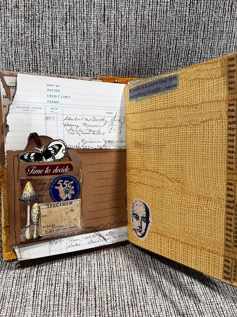 Leather and Paper Handmade Journal - Etsy