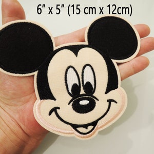 Set of 2 Pcs Mouse Patches - Large Size Iron on Patch or Sewing Patch ...
