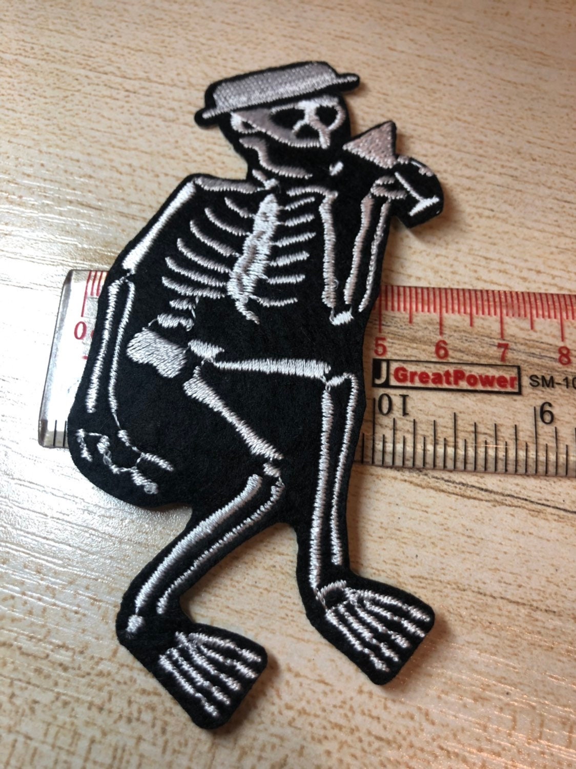 1pc Skull Skeleton Patch Iron on Patch or Sewing Patch Large Skull ...