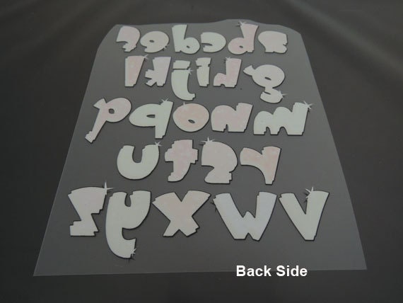 Letter Iron on Transfer - Iron on Vinyl Sheets Heat Transfer Sheet ...