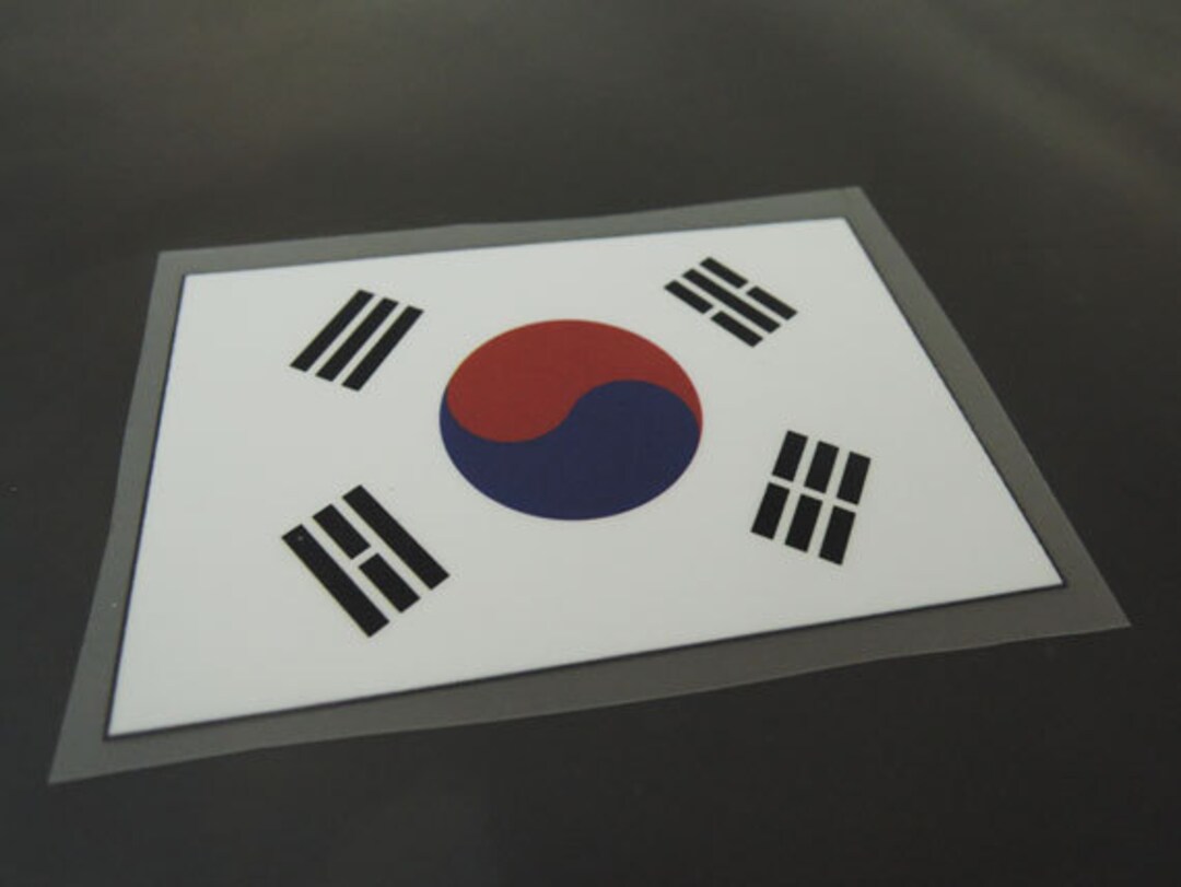 Korea Flag Iron on Transfer - Korea Country Iron on Vinyl Sheets Heat ...