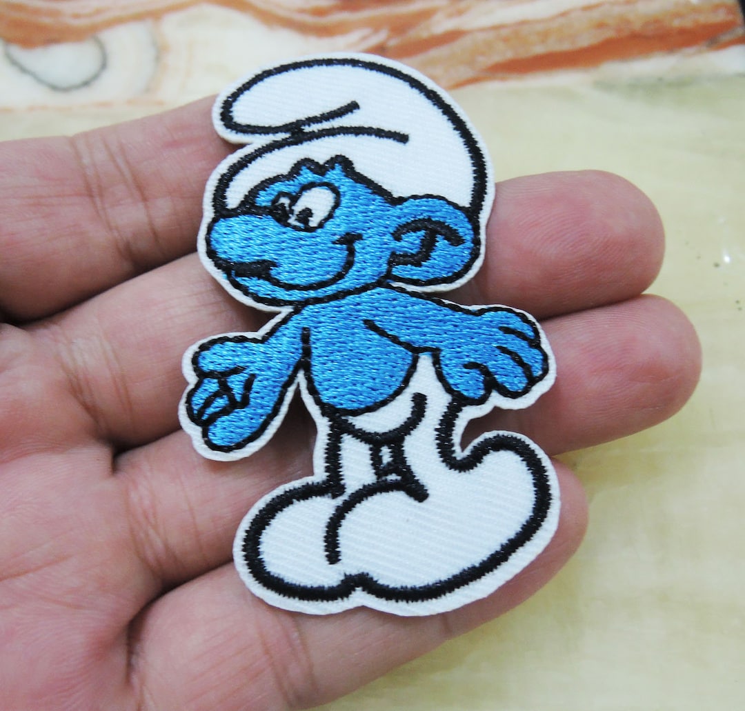 Blue Patches - 1 Pcs of Iron on Patch or Sew on Patch Smurf - Etsy