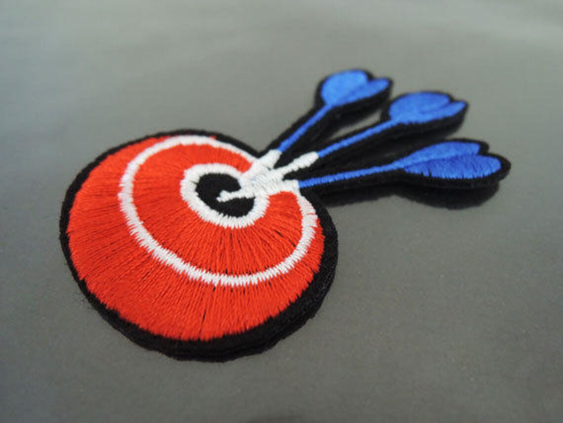 Iron on Patch Arrow Target Patches Sport Target Arrows Iron on Applique ...