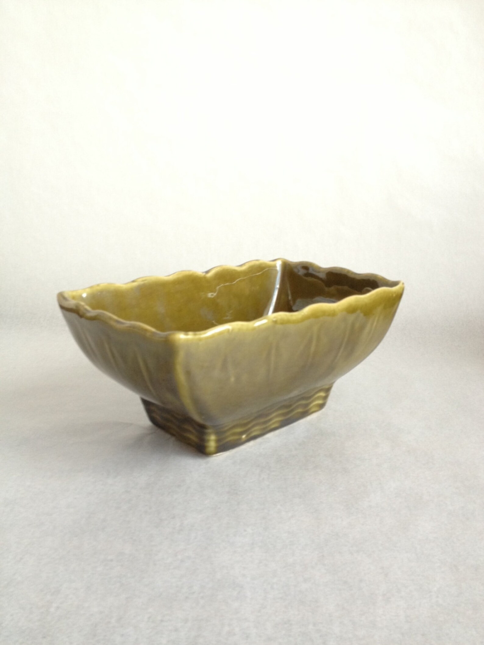 Gorgeous Mccoy Olive Green Planter. - Etsy