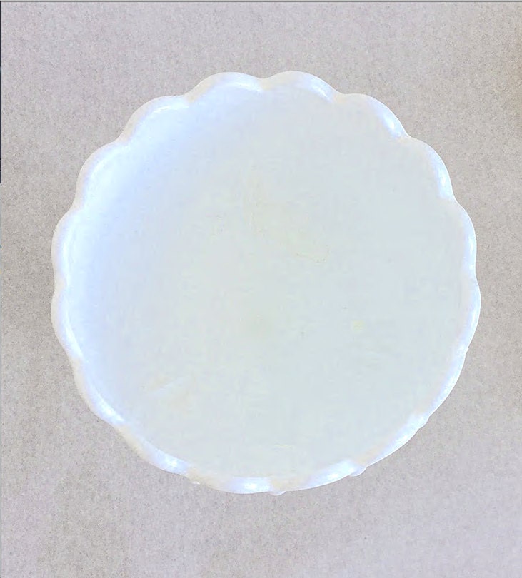 Gorgeous White Glass Compote, Very Majestic! - Etsy
