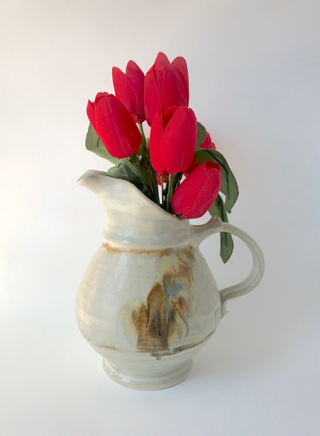 Art Pottery Pitcher/vase, Signed Sanger. GORGEOUS!! - Etsy