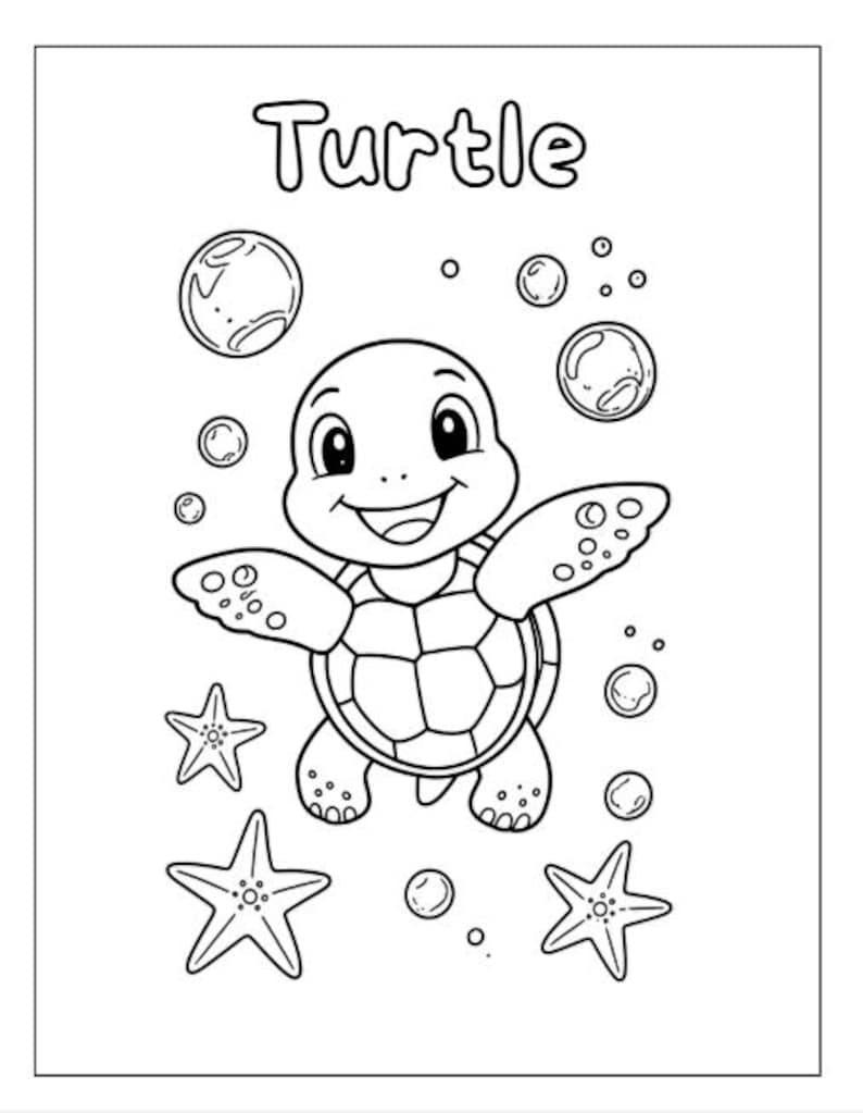 Animal Coloring Pages for Kids, Printable Activity Book, Preschool ...