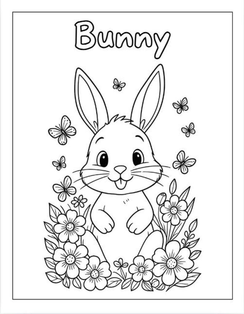 Animal Coloring Pages for Kids, Printable Activity Book, Preschool ...