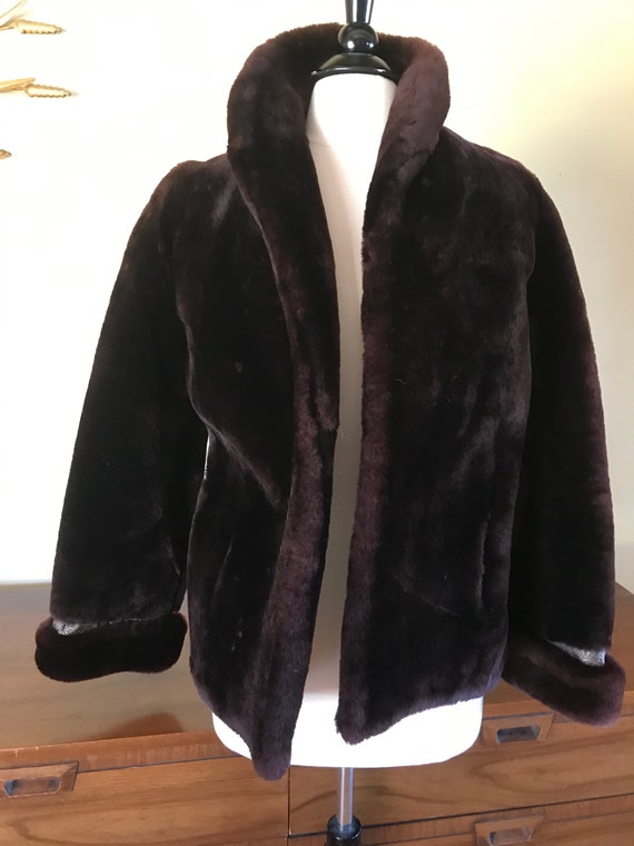 Mouton 1940's 1950's VINTAGE Mouton Sheared Sheepskin… - Gem