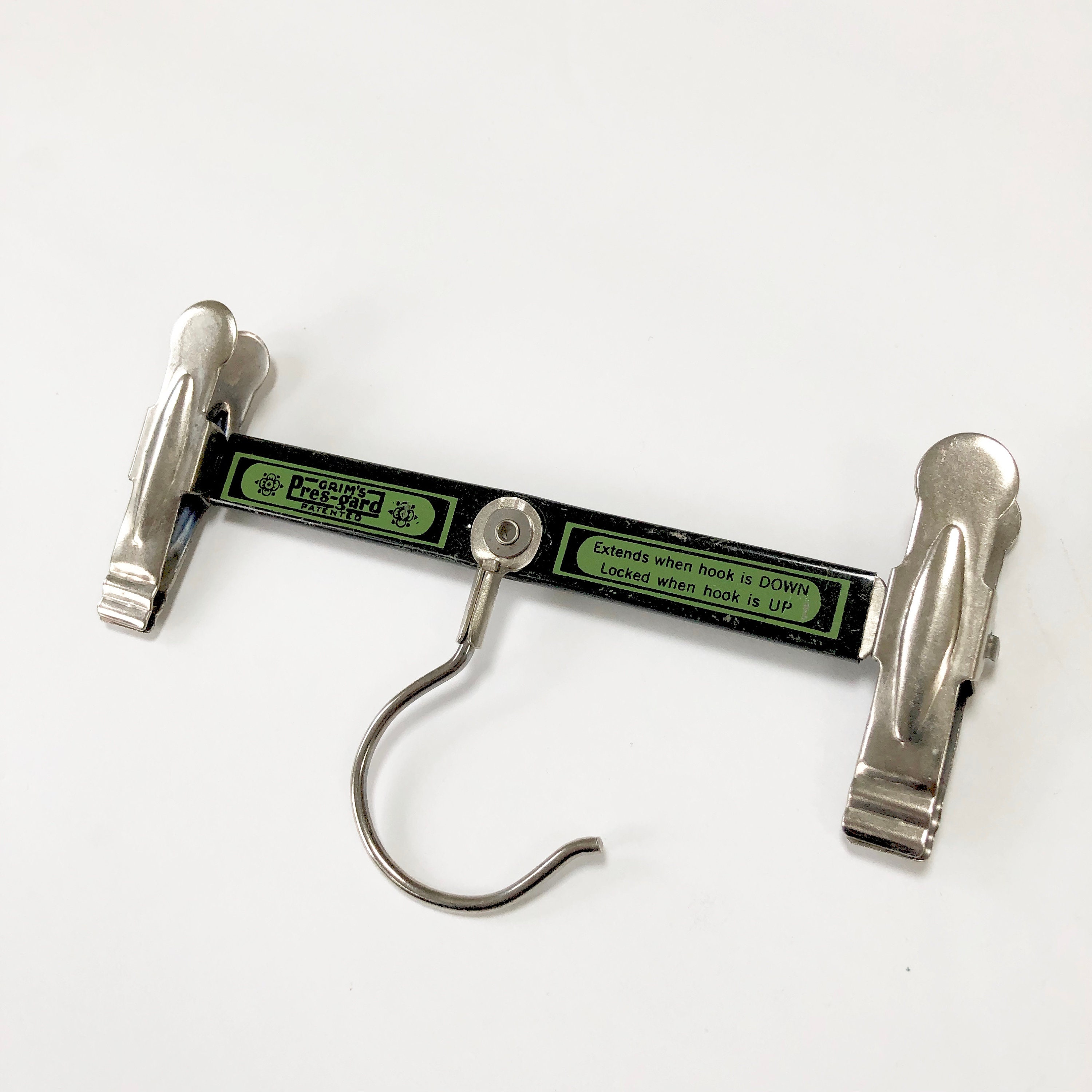 VINTAGE Grims Pres Gard HANGER Collapsible Travel Hanger Extendable ...