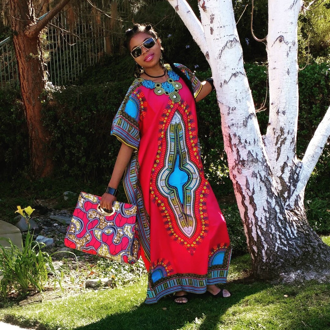 Gorgeous African Pink Dress Left - Etsy