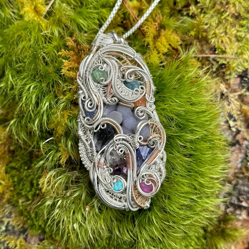 Wire Wrapped Pendant - Etsy