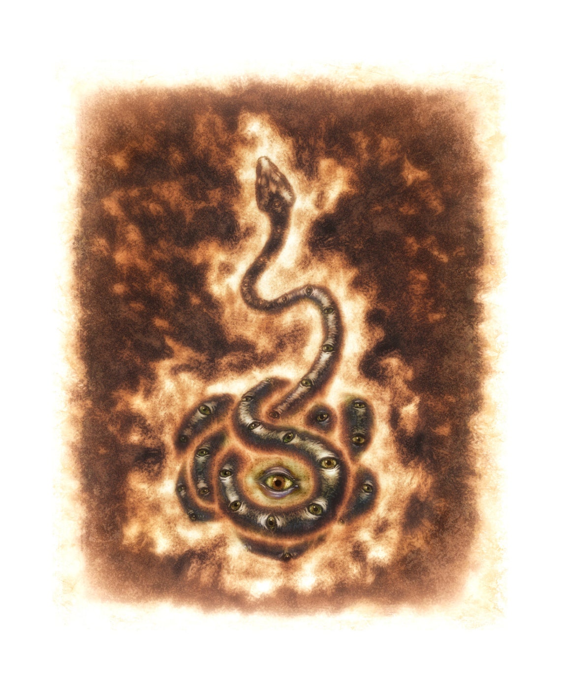 Serpent Power, Kundalini, Energy, Signed Giclee, Digital Illustration ...