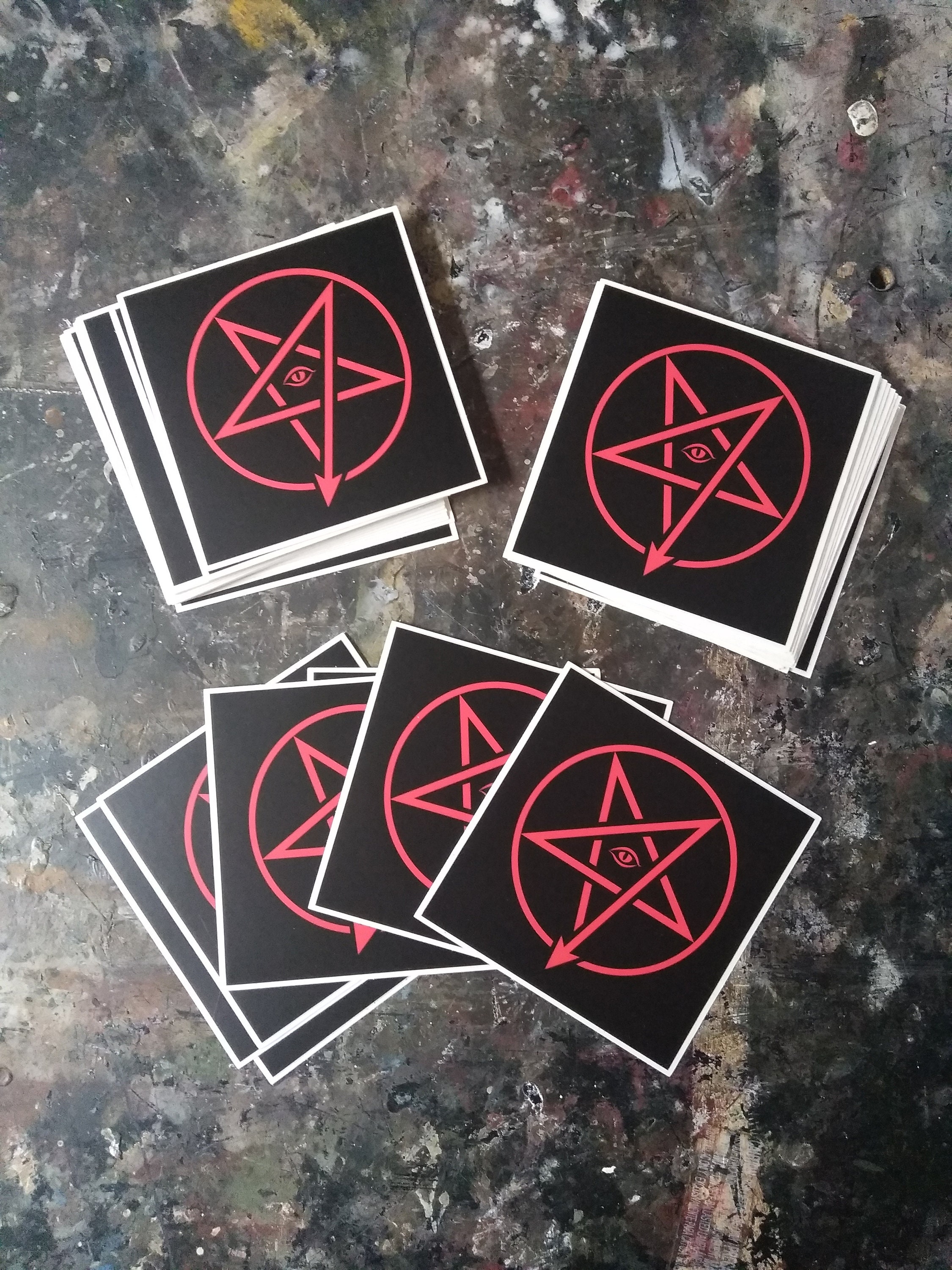 Bumper Sticker Satanic Pentagram Adversary - Etsy