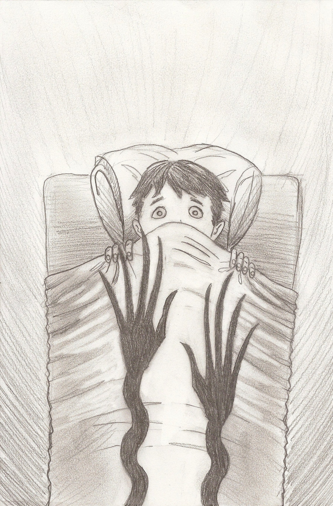 Night Terror, Original Drawing, Sketch Pad, Sketches, Divine Mania - Etsy