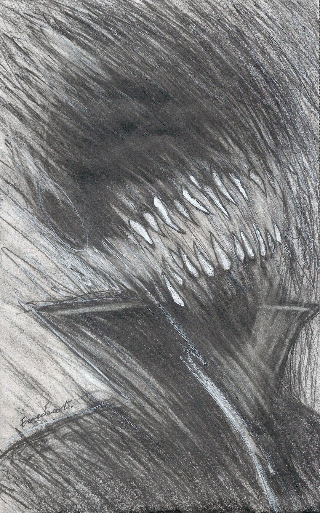 The Vampire, Devour, Horror, Heavy Metal, Original Drawing, Sketch Pad ...