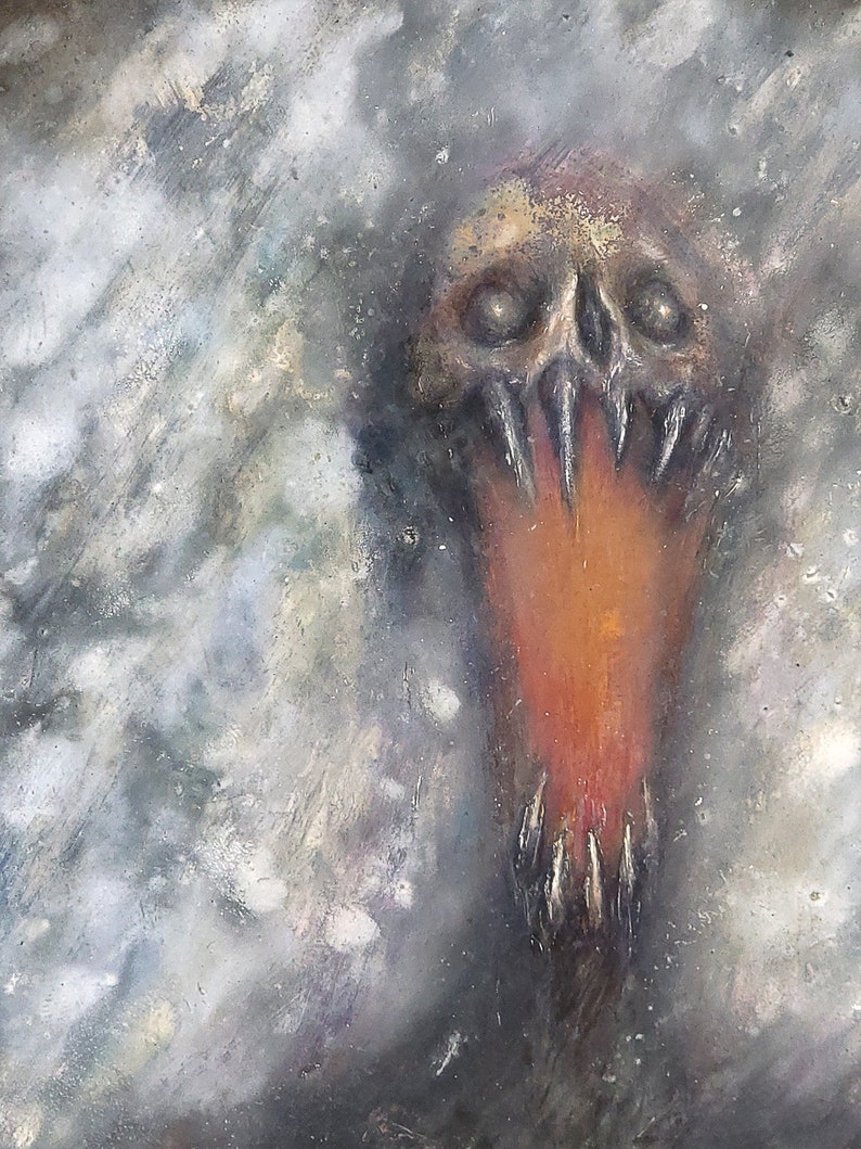 Wendigo, Horror, Original Oil Painting, Evil Dead - Etsy Australia