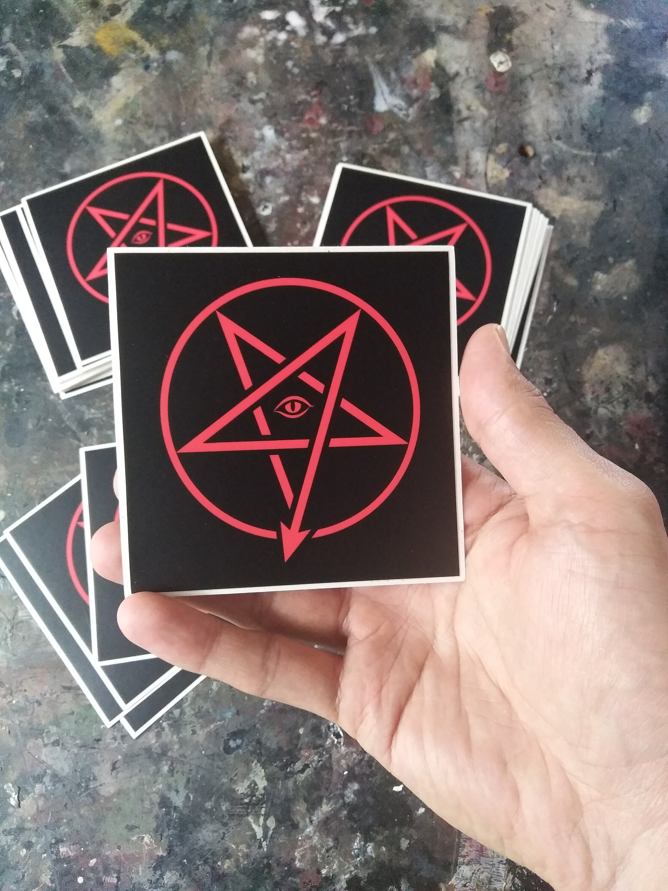 Bumper Sticker, Satanic, Pentagram, Adversary - Etsy